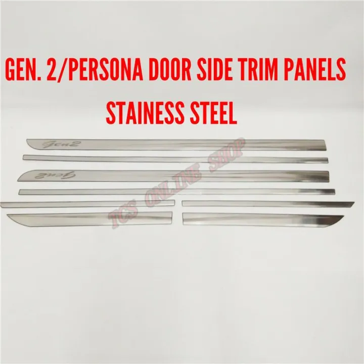 Gen.2 Door Side Trim Panels Stainless Steel 4-Door | Lazada