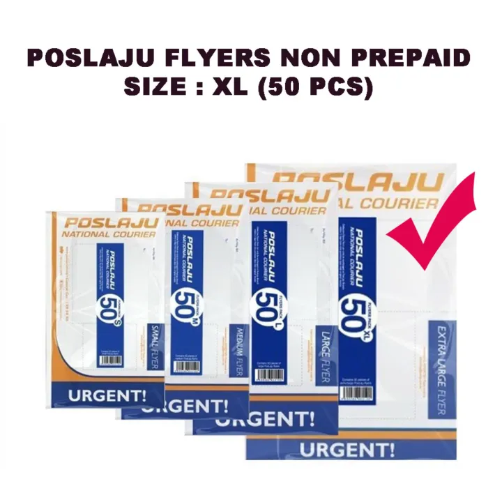 FLYERS POSLAJU SIZE XL NON PREPAID WITH POCKET AND CONSIGNMENT NOTE ...
