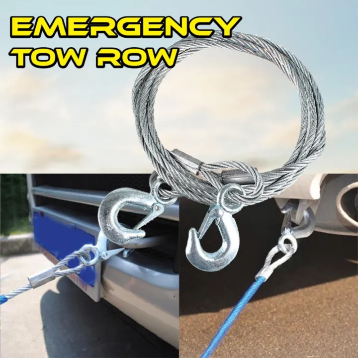 Emergency Rescue Wire Tow Rope Stainless Steel Car Truck SUV Vehicle ...