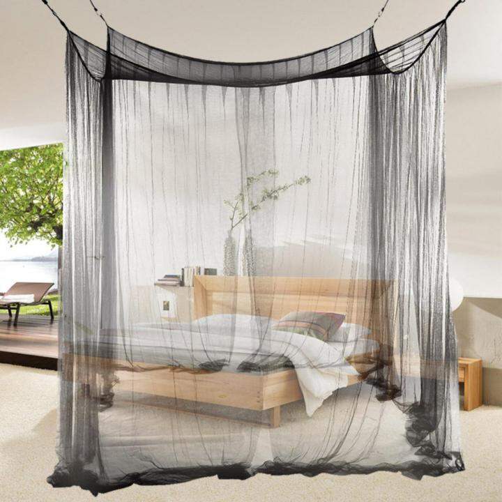 4-Corner Bed Netting Canopy Mosquito Net for Queen/King Sized Bed 190* ...