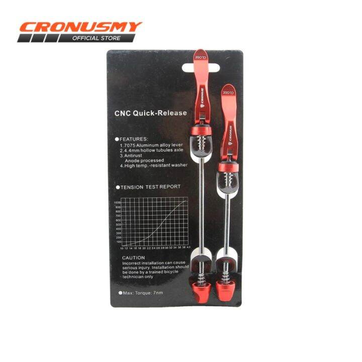 CRONUS 1399230-BCS Front & Rear Quick Release Axle (RED) | Lazada