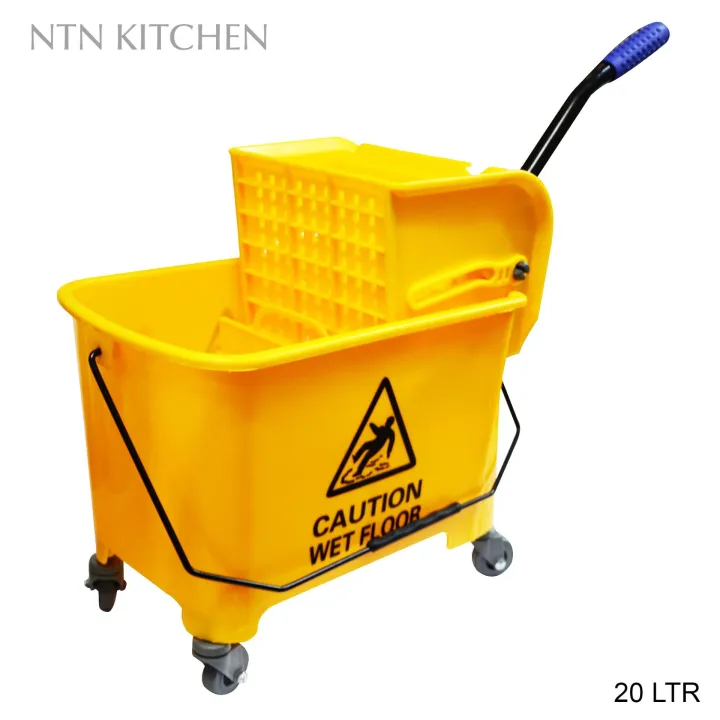 Mop Bucket with Wringer Press 20L / Baldi Mop | Lazada
