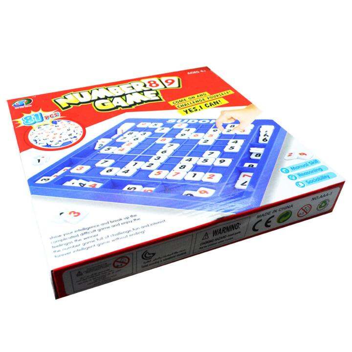 Sudoku Numbers Board Game Set with Plastic Board + Tiles + 120 Puzzles ...