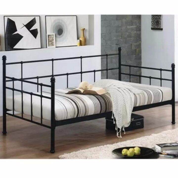 Lafero Ckhome2u.com Black Metal Day Bed Bed Frame | Lazada
