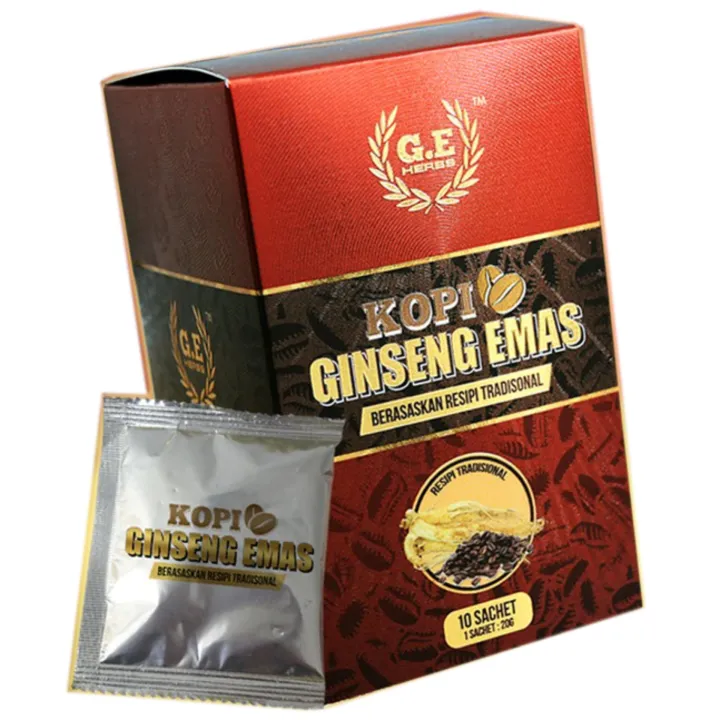 Kopi Ginseng Emas Free Extra 1 sachet | Lazada