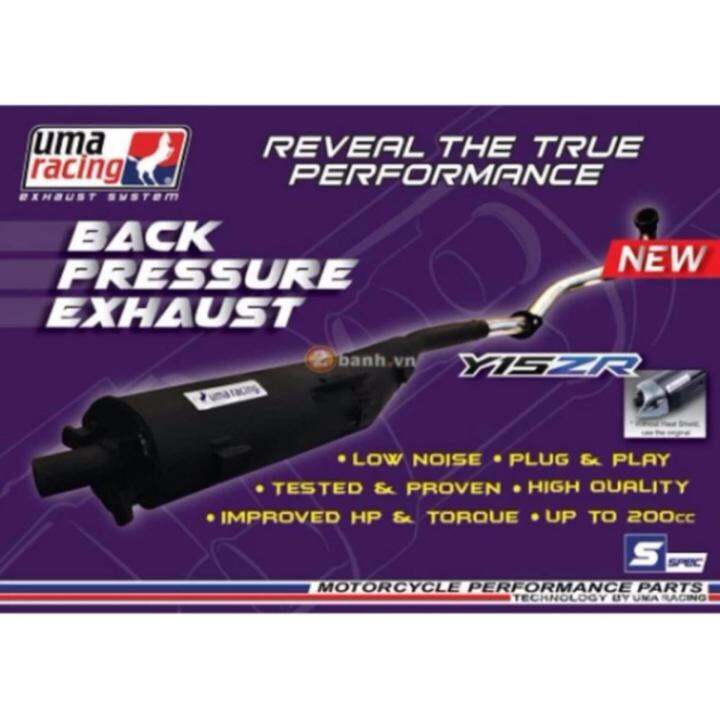 UMA RACING EXHAUST STANDARD RACE YAMAHA Y15ZR V1, V2 28MM BACK PRESSURE ...