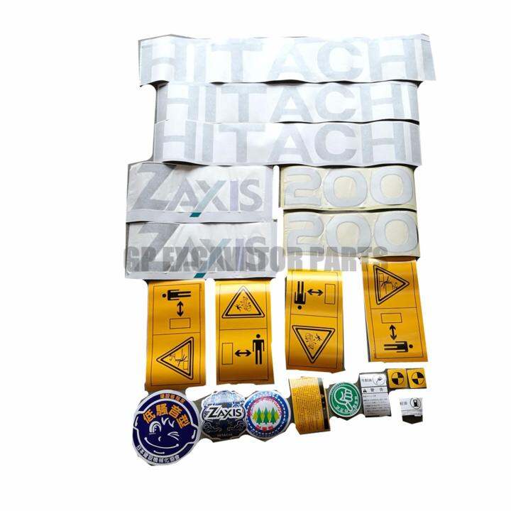 ZAXIS 200-1 / ZX200-1 HITACHI HYDRAULIC EXCAVATOR STICKER SET | Lazada