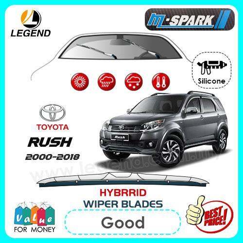 (LEGEND) Toyota Rush 18"&21" fit U hook Side insert Universal Wiper ...