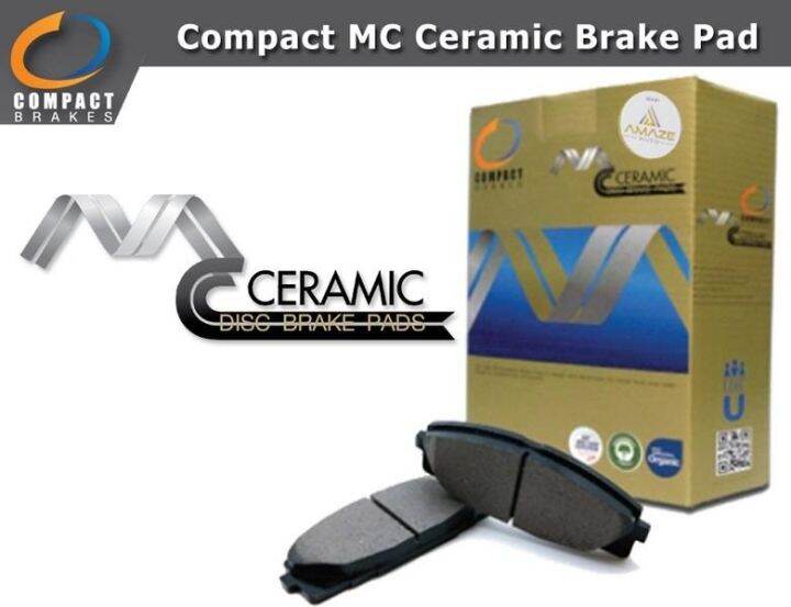 Compact MC Ceramic Brake Pad for Toyota Vios 1st Gen (NCP42) (2003-2007 ...