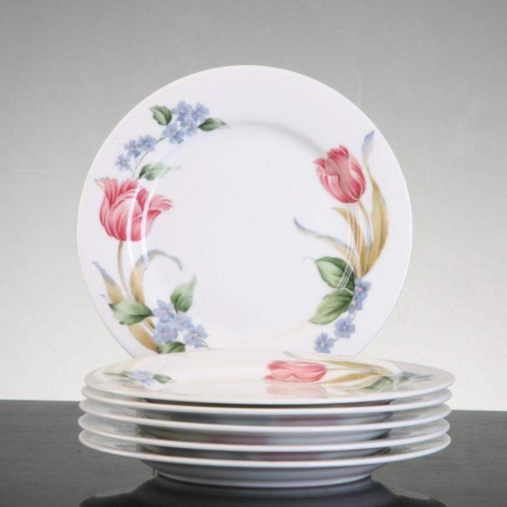 Nikko Patra 8'' porcelain dessert plate (Dutch Treat) - 6pc | Lazada