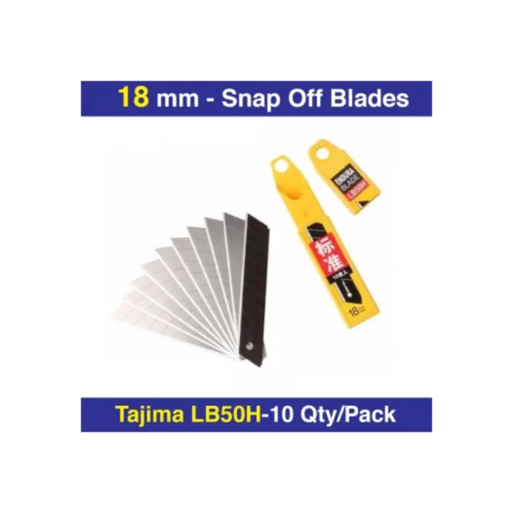 TAJIMA LB50H HEAVY DUTY ENDURA BLADE 18MM (10PCS) | Lazada