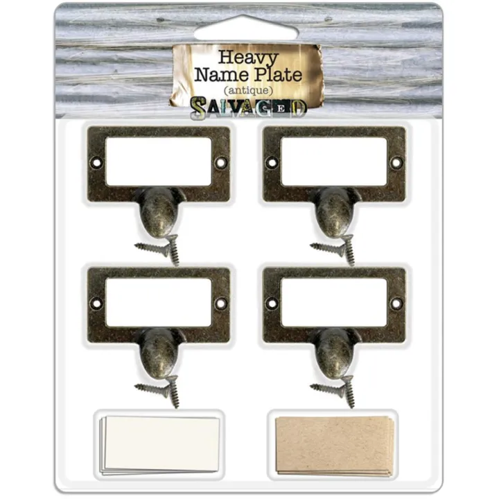 Antique Library Card holder W/Drawer Pull 4/Pkg | Lazada