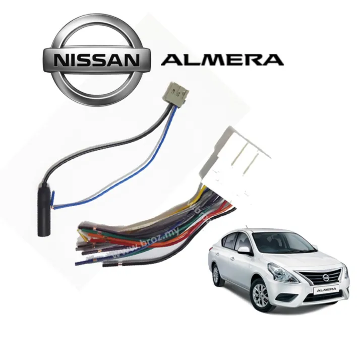 Broz Nissan Almera OEM Plug and Play Socket Cable Player Socket ...