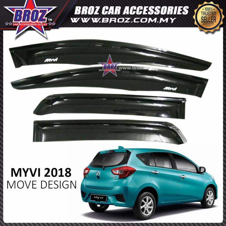 Air Press Window Door Visor Tingkap Kening Kereta Deflector for Myvi ...