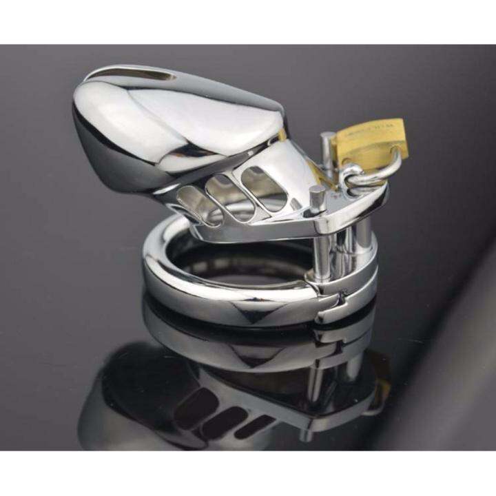 CB6000S Male Chastity Belt Metal Standard Steel Cage Lock Device anti ...