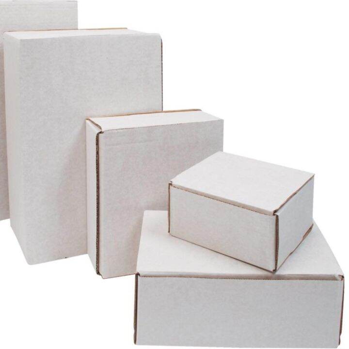 100 pieces LARGE White Foldable Delivery Packaging Mailing Box Craft ...
