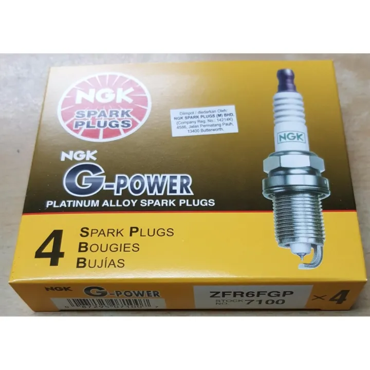 NGK G-POWER PLATINUM SPARK PLUG - ZFR6FGP | Lazada