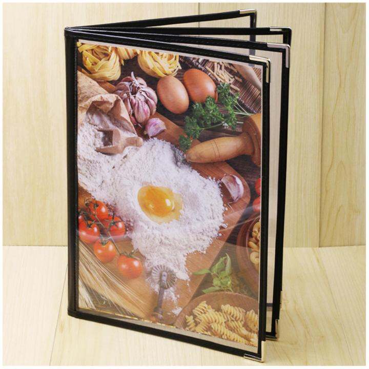 High Quality Restaurant Clear A4 Menu Cover 4 Pockets/8 Pages | Lazada