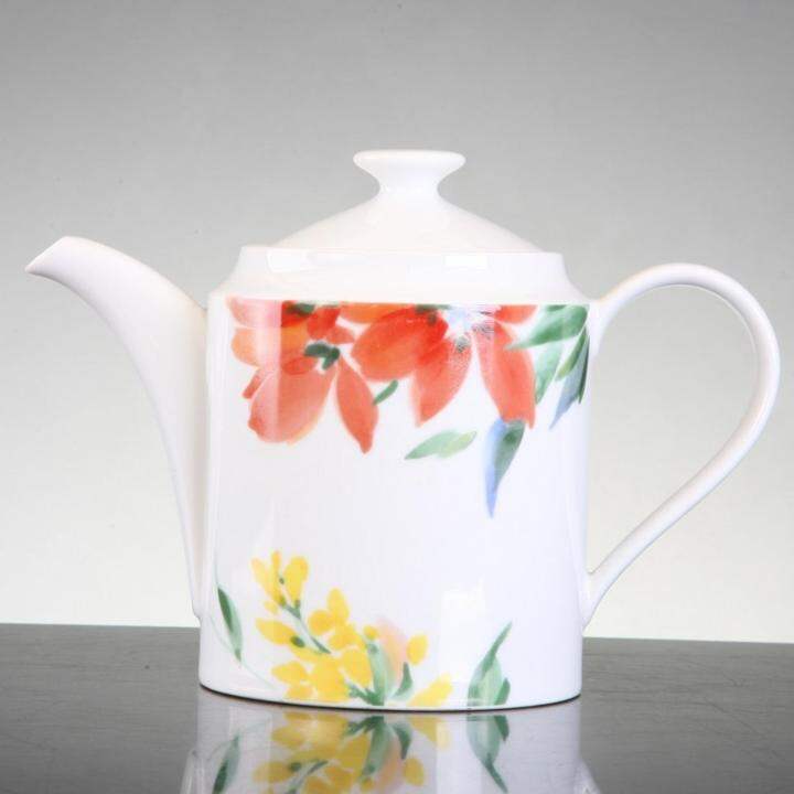 Nikko Patra 1.2L porcelain teapot (Sweat Meadow) | Lazada