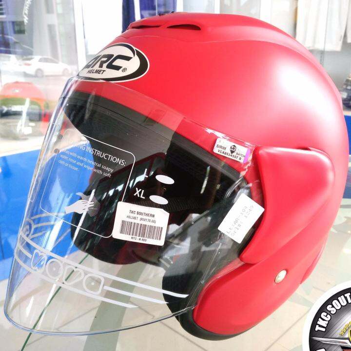 ARC RITZ HELMET PLAIN ORIGINAL (MATT RED) | Lazada