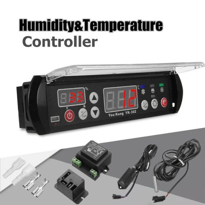 YK-302 12V Digital Temperature Humidity Controller Thermostat Hygrostat Sensor | Lazada PH