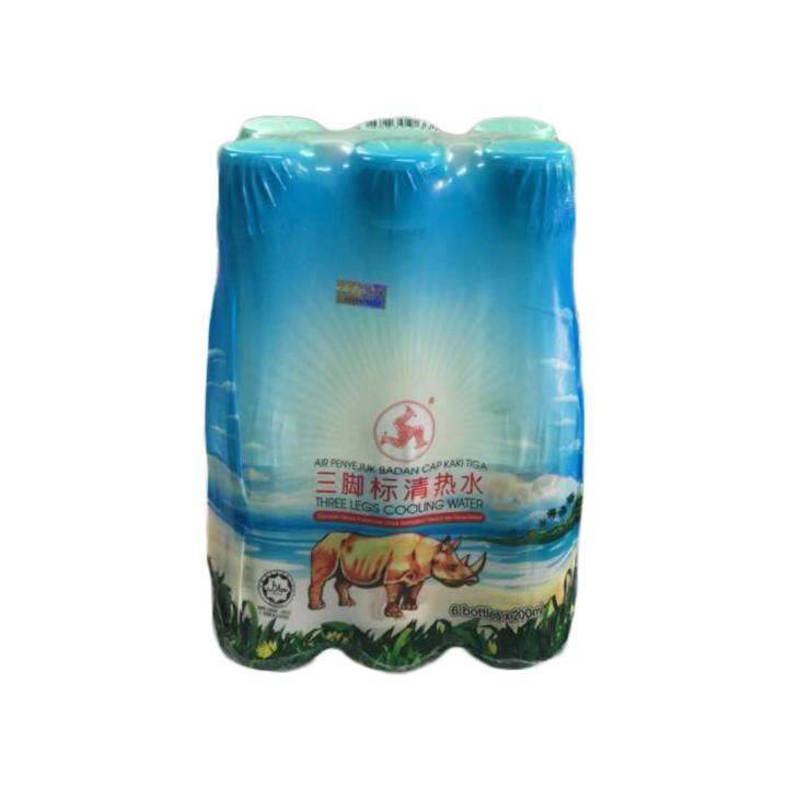 Air Penyejuk Badan (Air Badak) Cap Kaki Tiga 6x100ml | Lazada