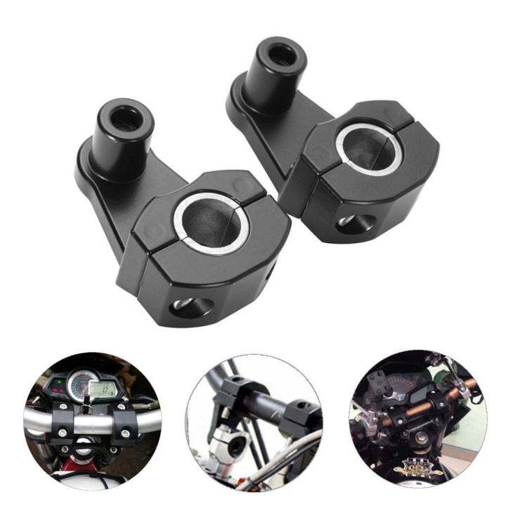 2Pcs/Set 7/8 22mm/28mm Universal Motorcycle HandleBar Handle Fat Bar Mount Clamps Riser | Lazada PH
