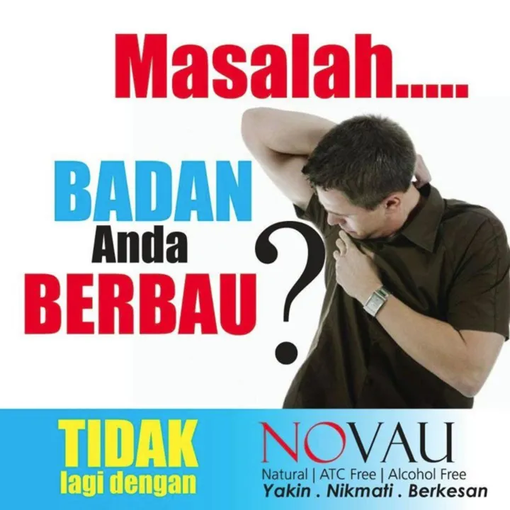 Penawar Badan dan Ketiak Berbau - Deodoran Anti Bau Novau | Lazada
