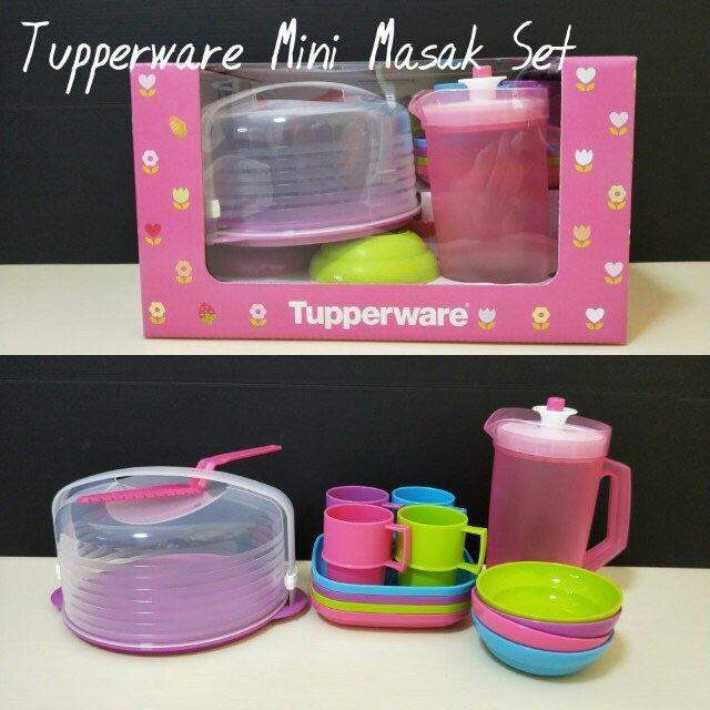 Tupperware Mini Masak Set w Gift Box (1) toys for girls | Lazada