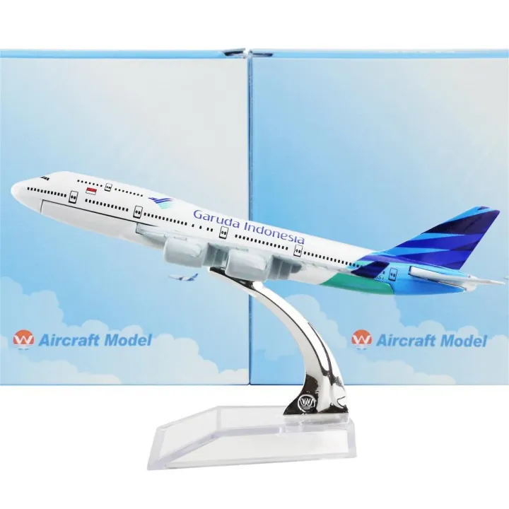 Garuda Indonesia B747-400 16cm model airplane kits child Birthday gift ...