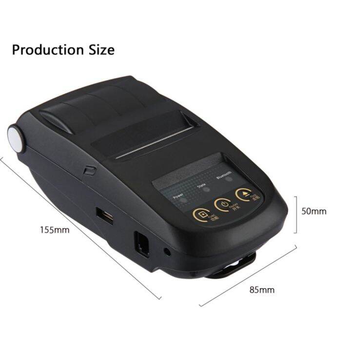 NP100 58mm Bluetooth 4.0 POS Receipt Thermal Printer ESC / POS Bill Machine for Market ...