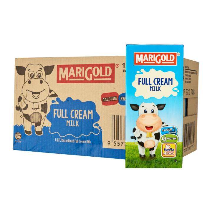Marigold UHT Full Cream Milk 12 x 1 Liter | Lazada