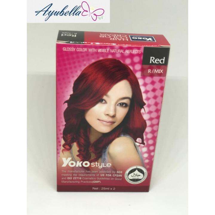 Yoko Style Hair Color Cream (Red) x 2 | Lazada