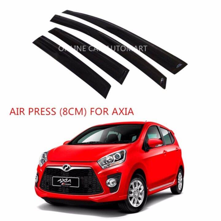 Air Press Car Window Door Visor Wind Deflector Anti UV Light (4PCS/SET ...