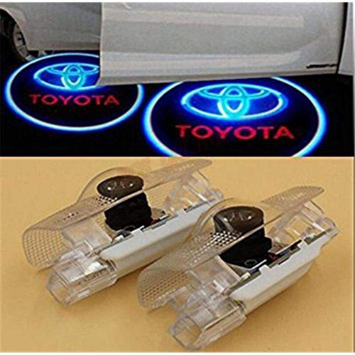 2 X TOYOTA Projection Welcome Light Car Door LED Logo TOYOTA | Lazada