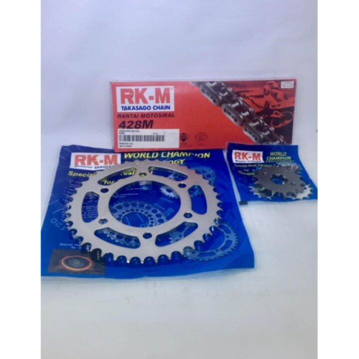 RKM Chain & Sprocket Set (FZ150i / Y150ZR) | Lazada
