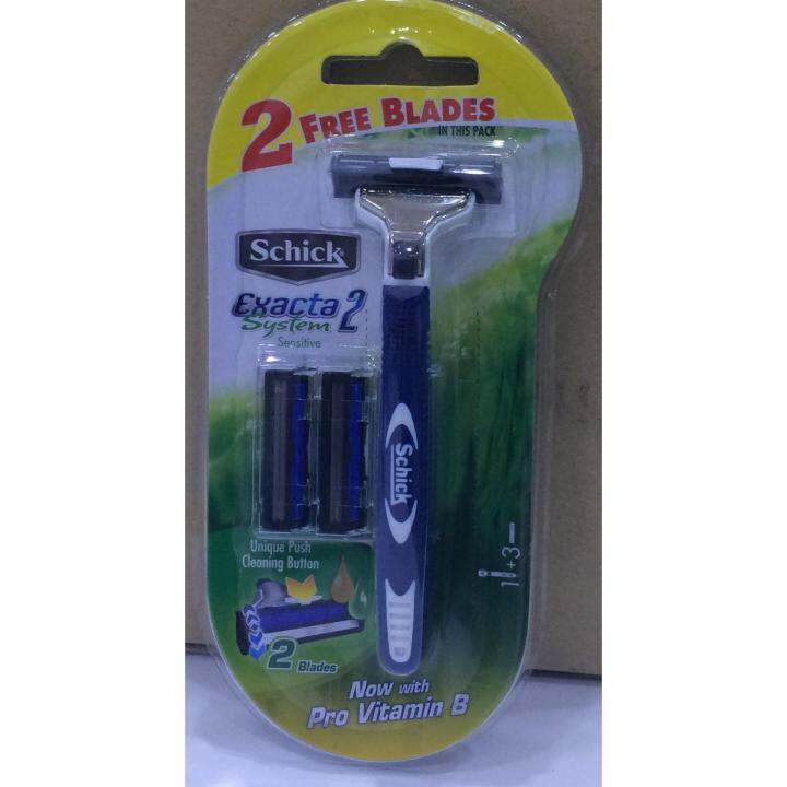 Schick Exacta 2 System 1 Razor 2 Blades | Lazada