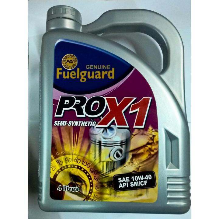 Fuelguard PRO X1 Semi – Synthetic SAE 10W-40 API SM/CF 4 LITRES | Lazada