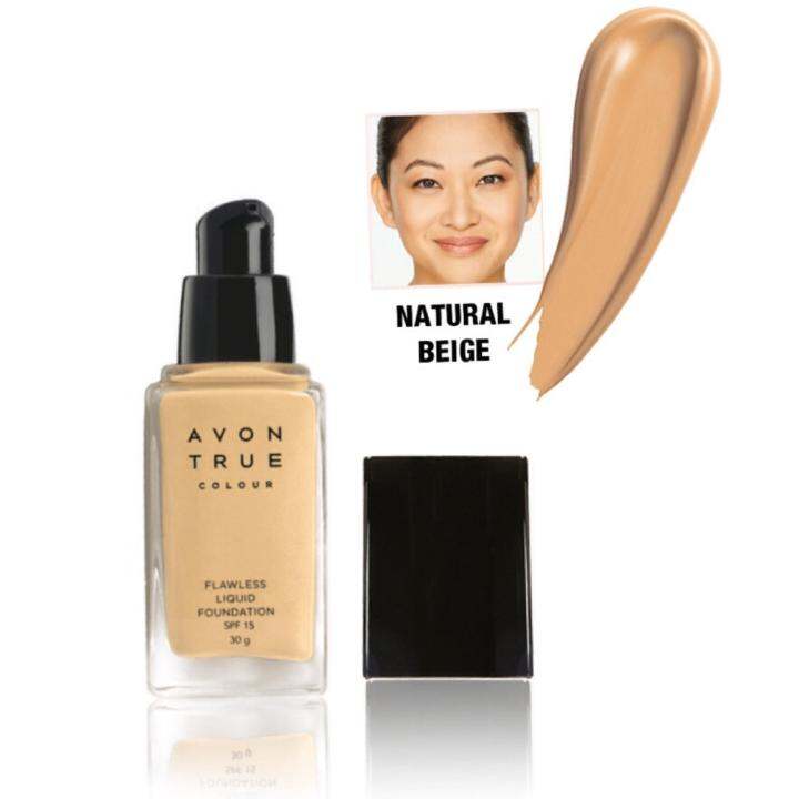 Avon True Color Flawless Liquid Foundation SPF15 - Natural Beige | Lazada