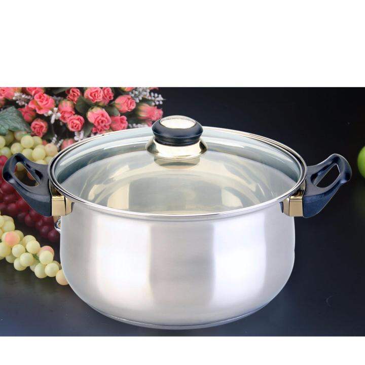 5 layers bonded bottom COOKING pot 24 cm 71024 | Lazada