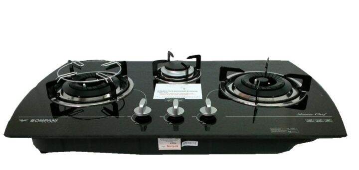 Bompani built-in-hob triple burner stove glass top H-2239 | Lazada