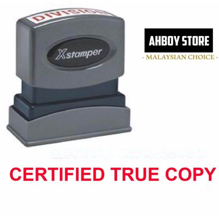 PRE INK STAMP / CHOP - Certified True Copy | Lazada