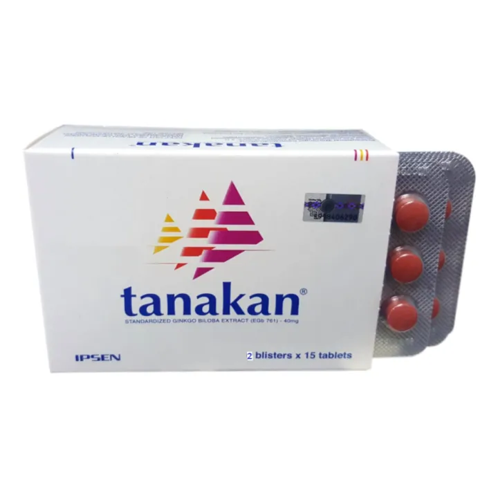 Tanakan Ginkgo Biloba 40mg 15 Tablets x 2 | Lazada
