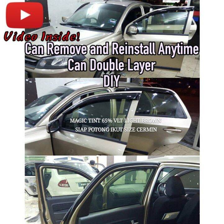 5 Windows Car Window Magic Tint OEM Tinted Glass Solar Film - 65% Light ...