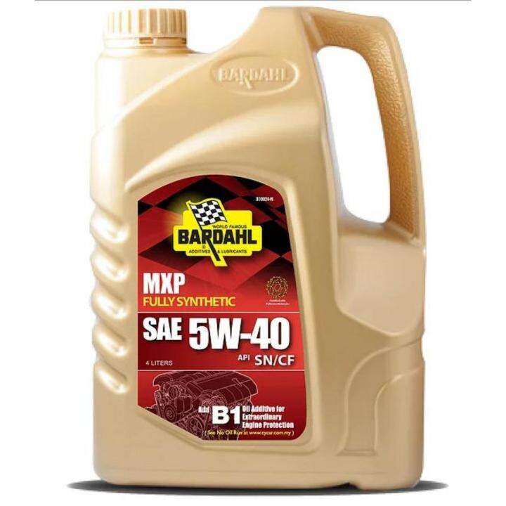 BARDAHL HIGH PERFORMANCE SAE 5W-40 (API SN/CF) 5W40 FULLY SYNTHETIC ...
