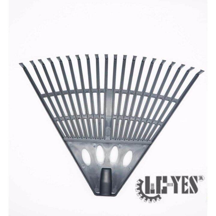 16" Wide 20 Teeth Heavy Duty Plastic PVC Lawn Rake Head Replacement ...
