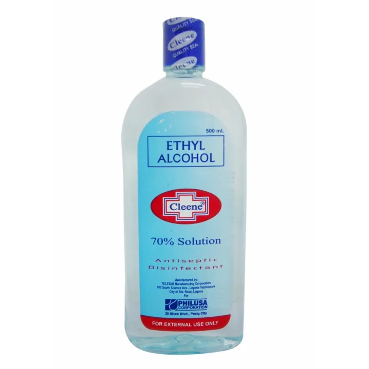 Blue Ethyl Alcohol Cleene 70% Solution Antiseptic Disenfectant 500mL ...