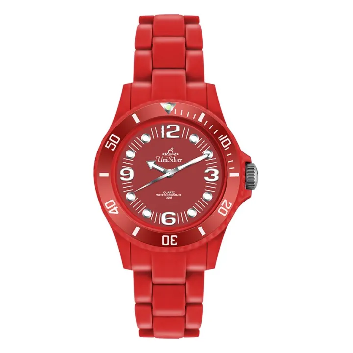 UniSilver TIME Guilty Pleasure - Candy Unisex Red Analog Acrylic Watch ...