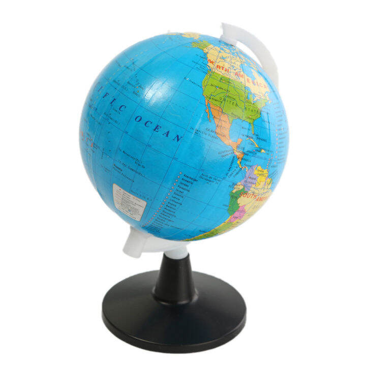 8.5cm World Globe Atlas Map With Swivel Stand Geography Educational Kid ...