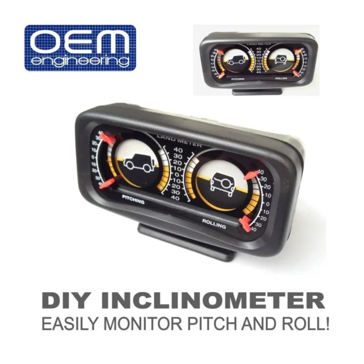 OEM Engineering DIY car Inclinometer 4X4 Offroad Car Gauge Car compass ...